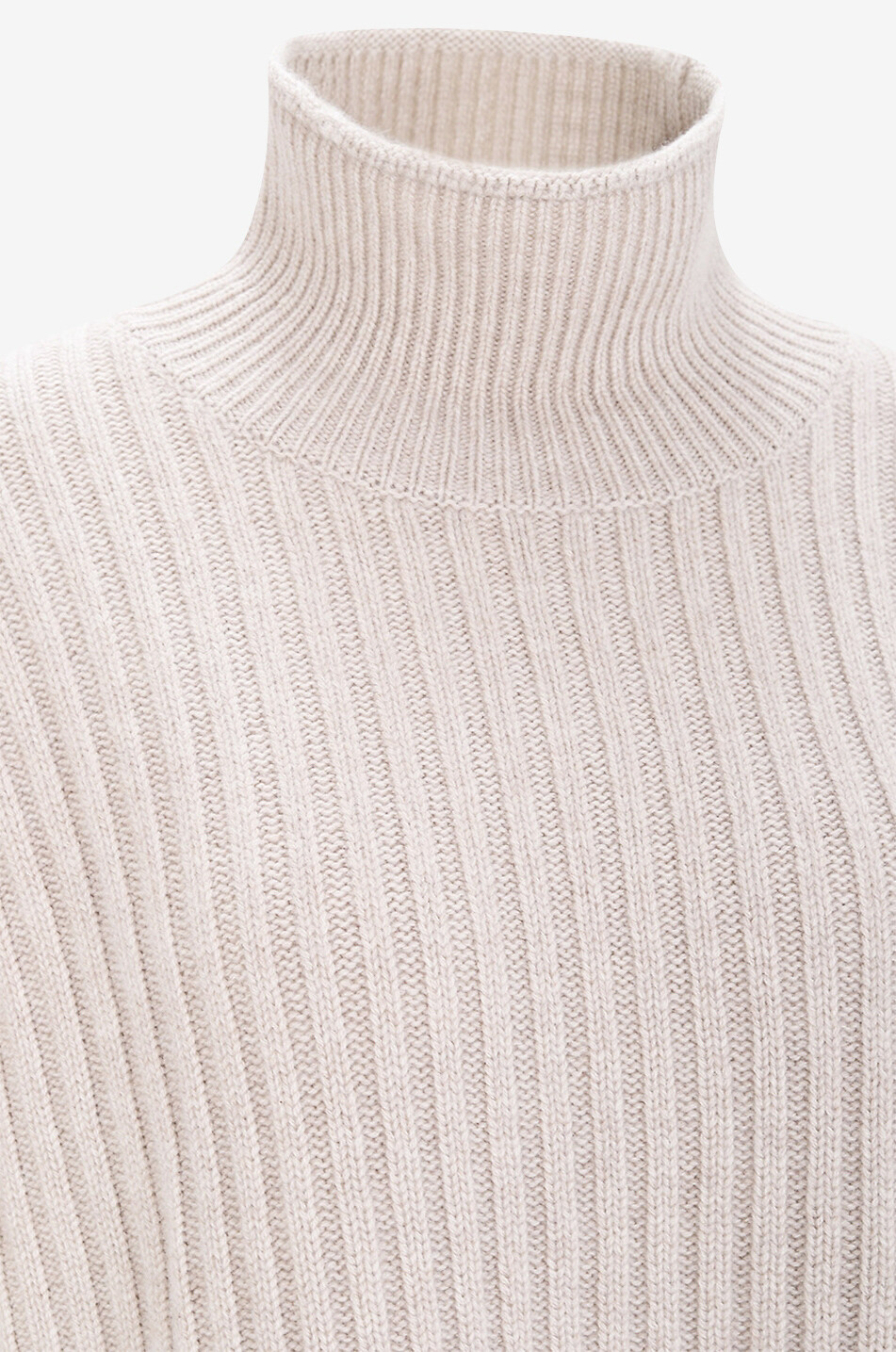Pullover mit Stehkragen aus Kaschmir Flora - LISA YANG - BEIGE ...