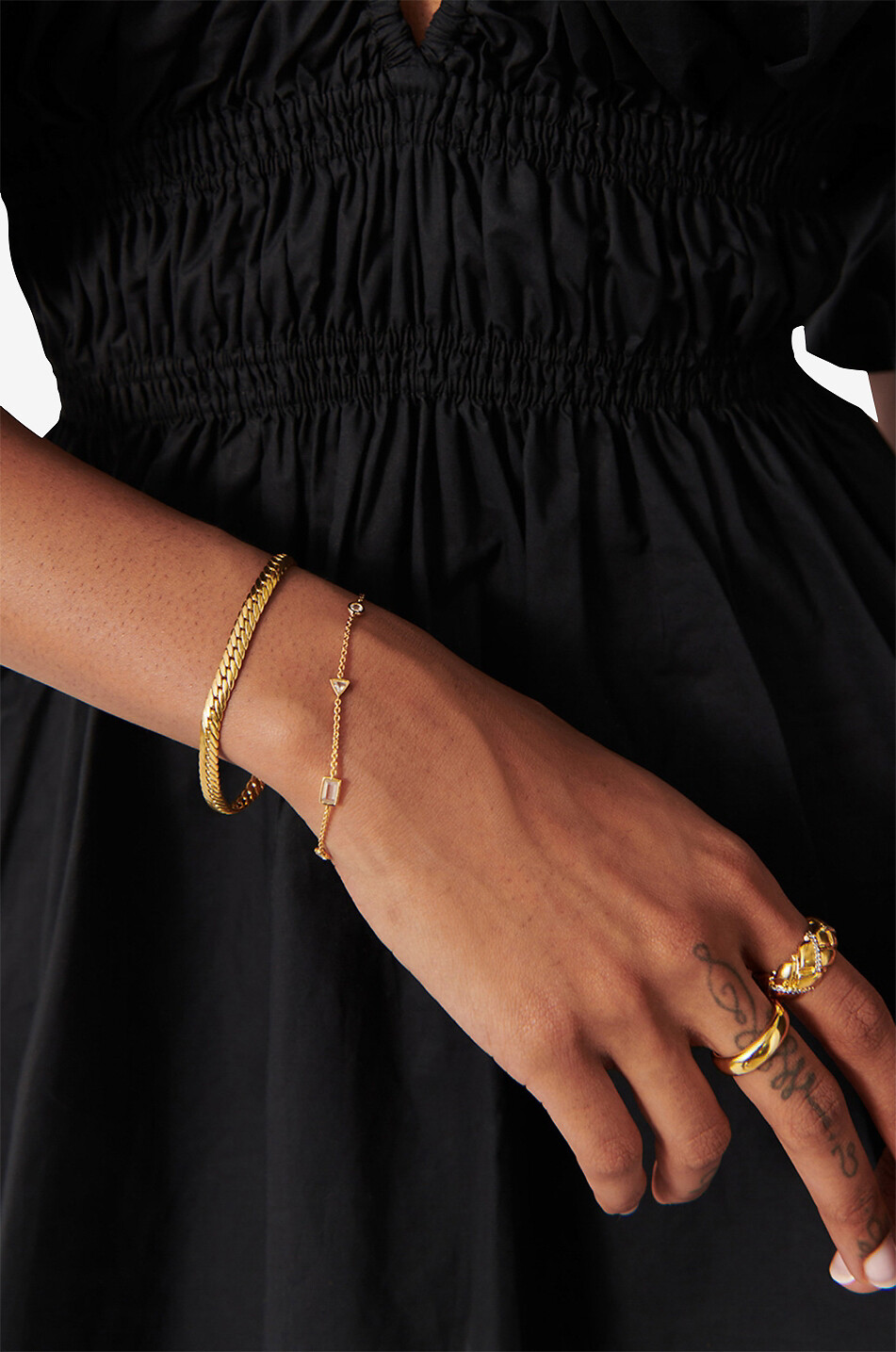 Floating Stone vermeil and zirconia bracelet MISSOMA Bongenie
