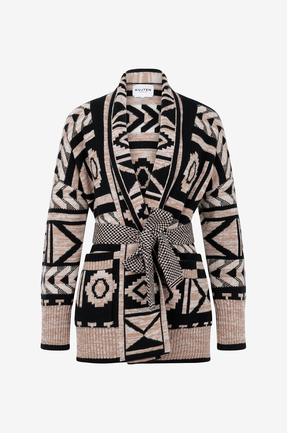 Lassia jacquard cashmere cardigan - KUJTEN - Bongénie