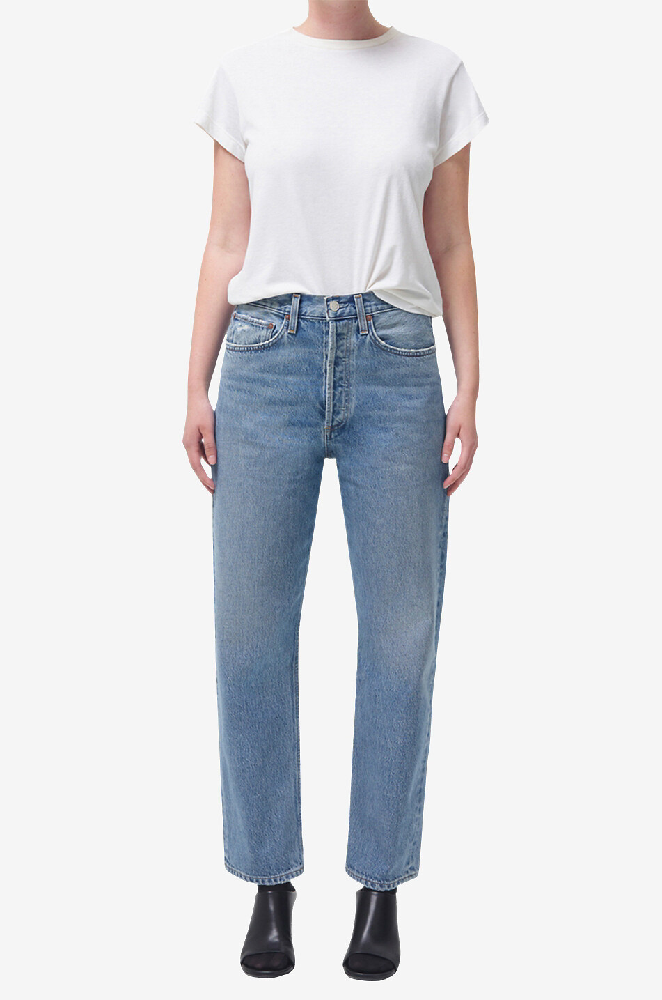 90s Pinch Waist organic cotton straight leg jeans - AGOLDE 90s Pinch Waist organic cotton straight leg jeans - AGOLDE