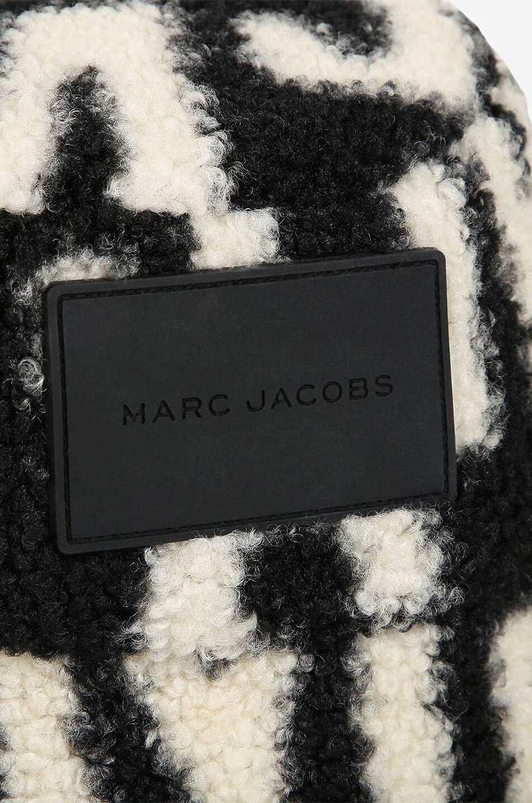 Bob en polaire enfant Monogram - MARC JACOBS - NOIR - Bongénie Outlet