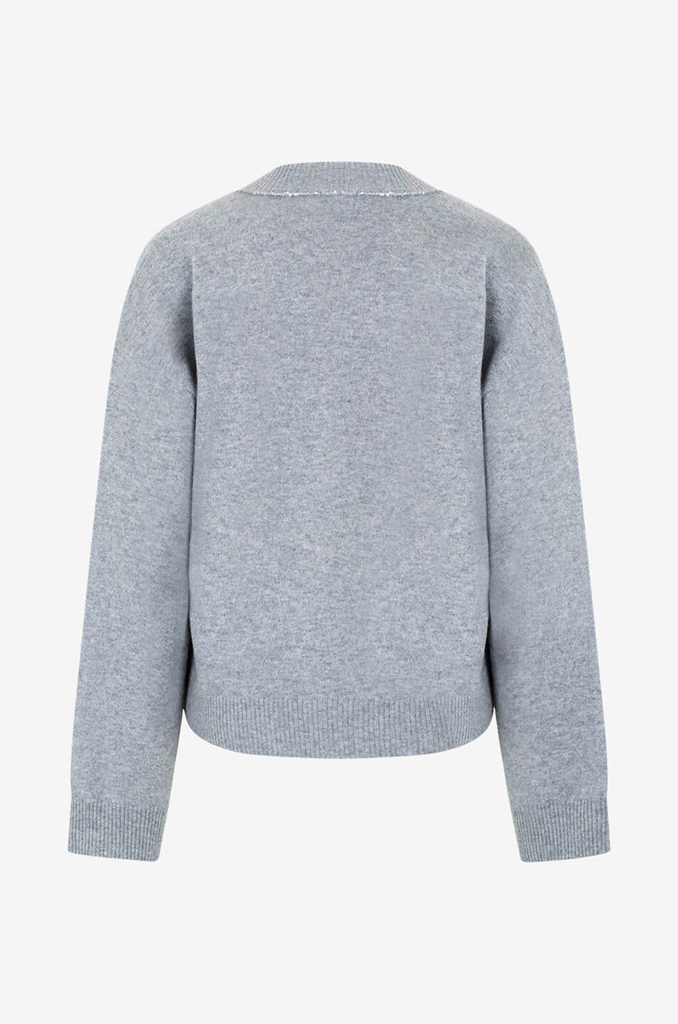Feiner Boxy-Cardigan mit Pailletten am V-Ausschnitt - FABIANA FILIPPI ...