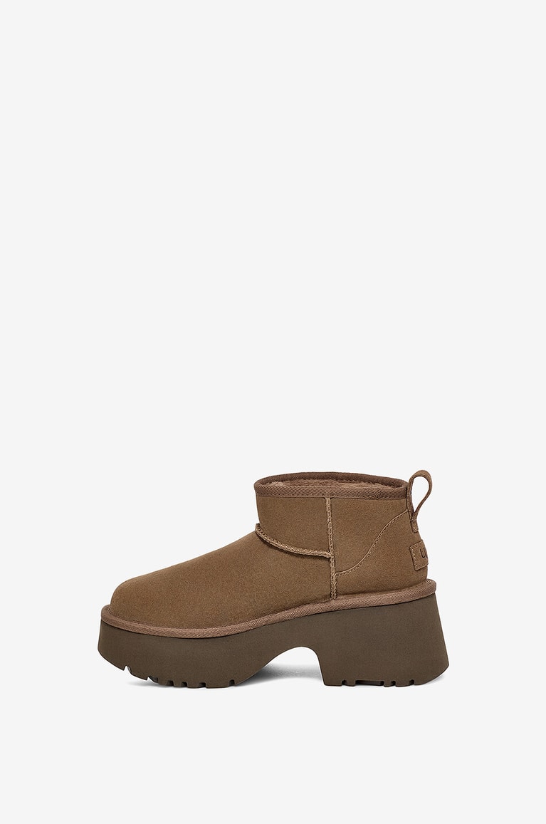 Bottines à talon Classic Ultra Mini New Heights - UGG - MARRON FONCÉ ...