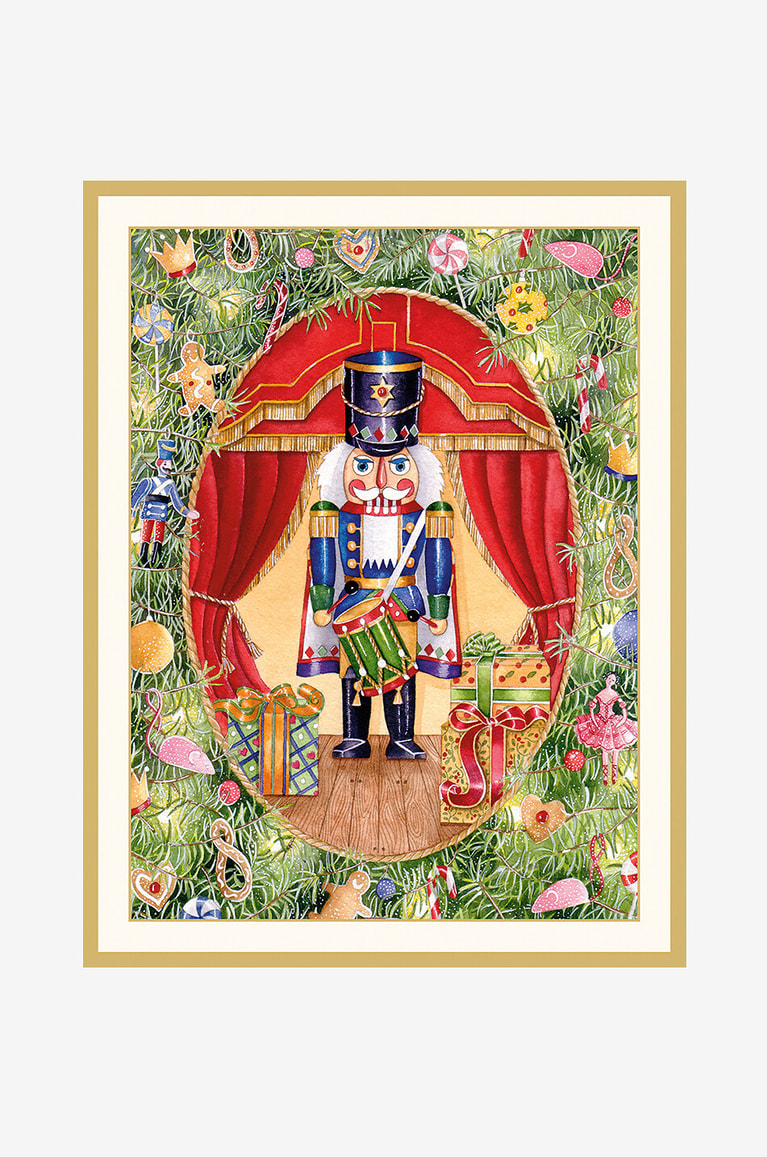 Lot de 15 cartes de voeux Nutcracker - CASPARI - Bongénie Outlet