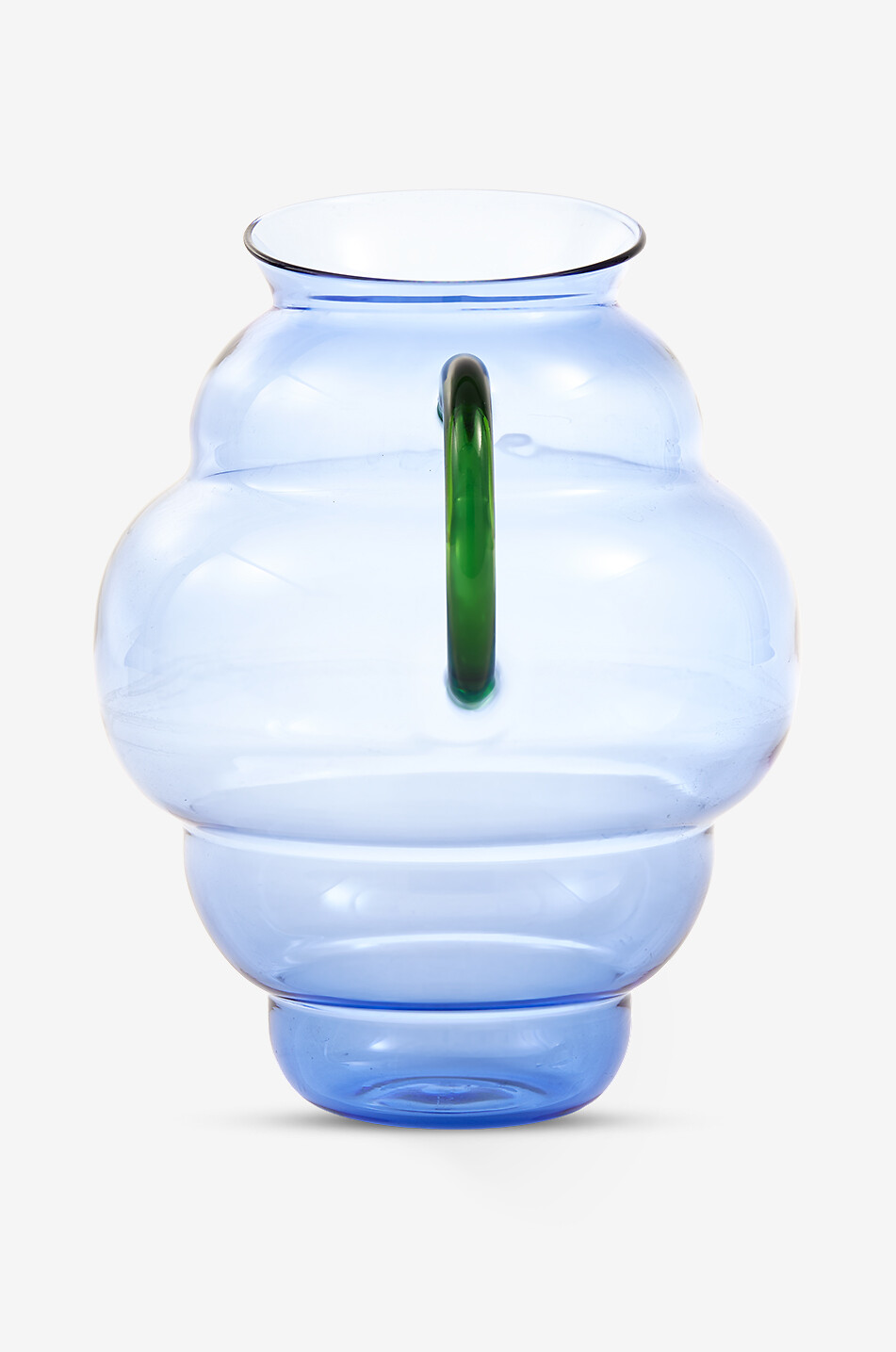 Mizu Kiri bicolour glass pitcher - POLS POTTEN - BLUE - Bongénie Outlet