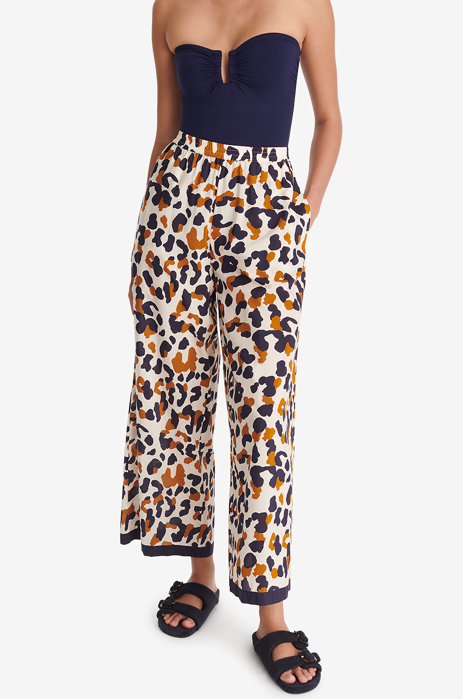 Bedruckte Hose mit weitem Bein aus Voile Capitaine - ERES - BUNT ...