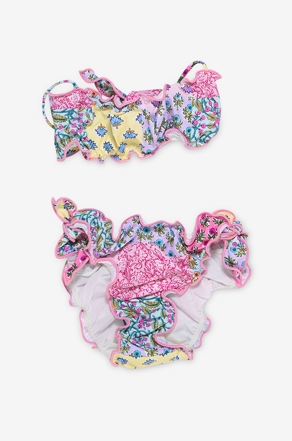 Emy girls' two-piece swimsuit - MC2 SAINT BARTH - MULTI COLOURED - Bongénie
