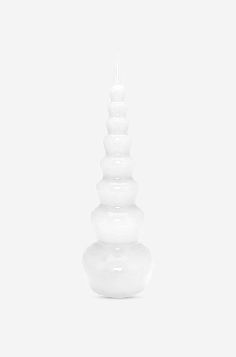Bangkok lacquered candle in fir-tree-shape - H22 - GRAZIANI - WHITE ...