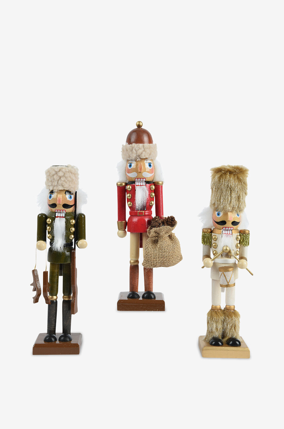 Set of 3 nutcrackers - KAEMINGK - MULTI COLOURED - Bongénie