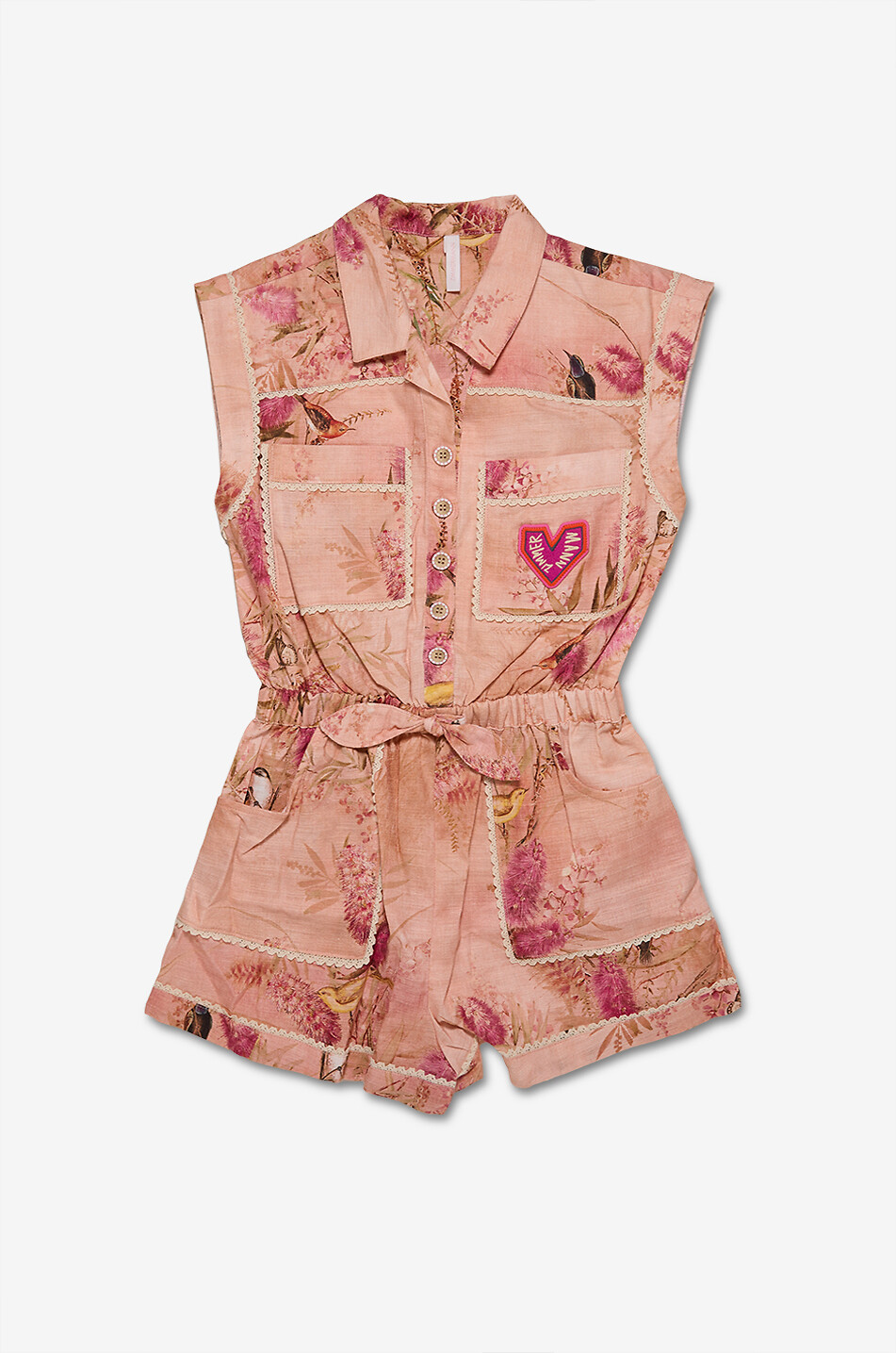 Combi-short en crêpe fille Cascadian Pocket Botanical - ZIMMERMANN ...