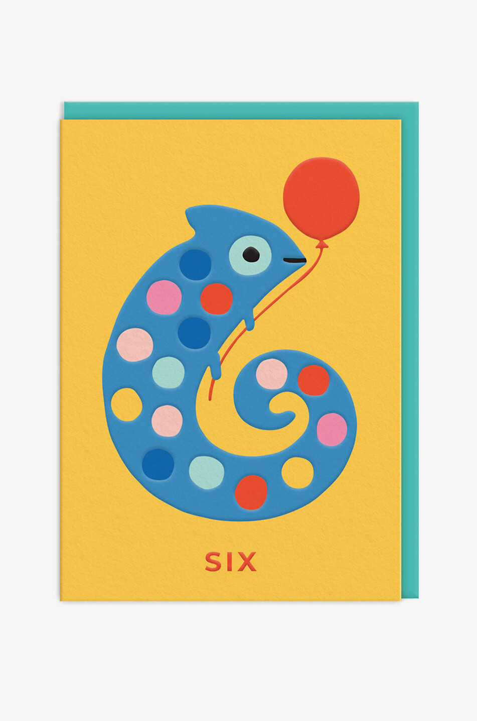 Chameleon 6th birthday card - OHH DEER - MULTI COLOURED - Bongénie