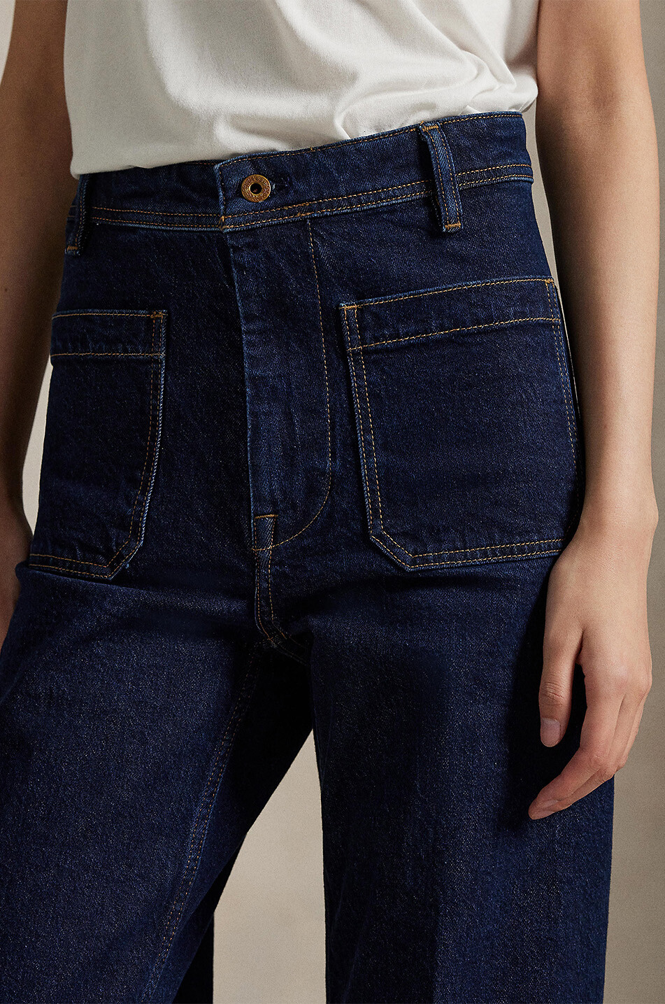Bootcut-Jeans mit hoher Taille Kinsey Wash - POLO RALPH LAUREN - BLAU ...