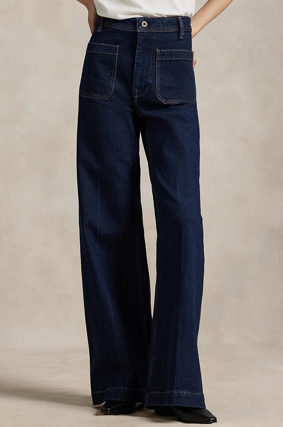 Bootcut-Jeans mit hoher Taille Kinsey Wash - POLO RALPH LAUREN - BLAU ...