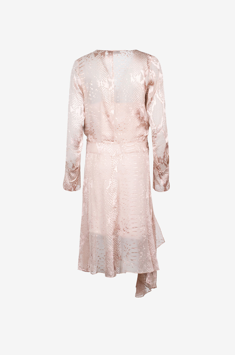 Wickelkleid aus Dévoré-Samt mit Schlangenmotiv - BARBARA BUI - BUNT ...