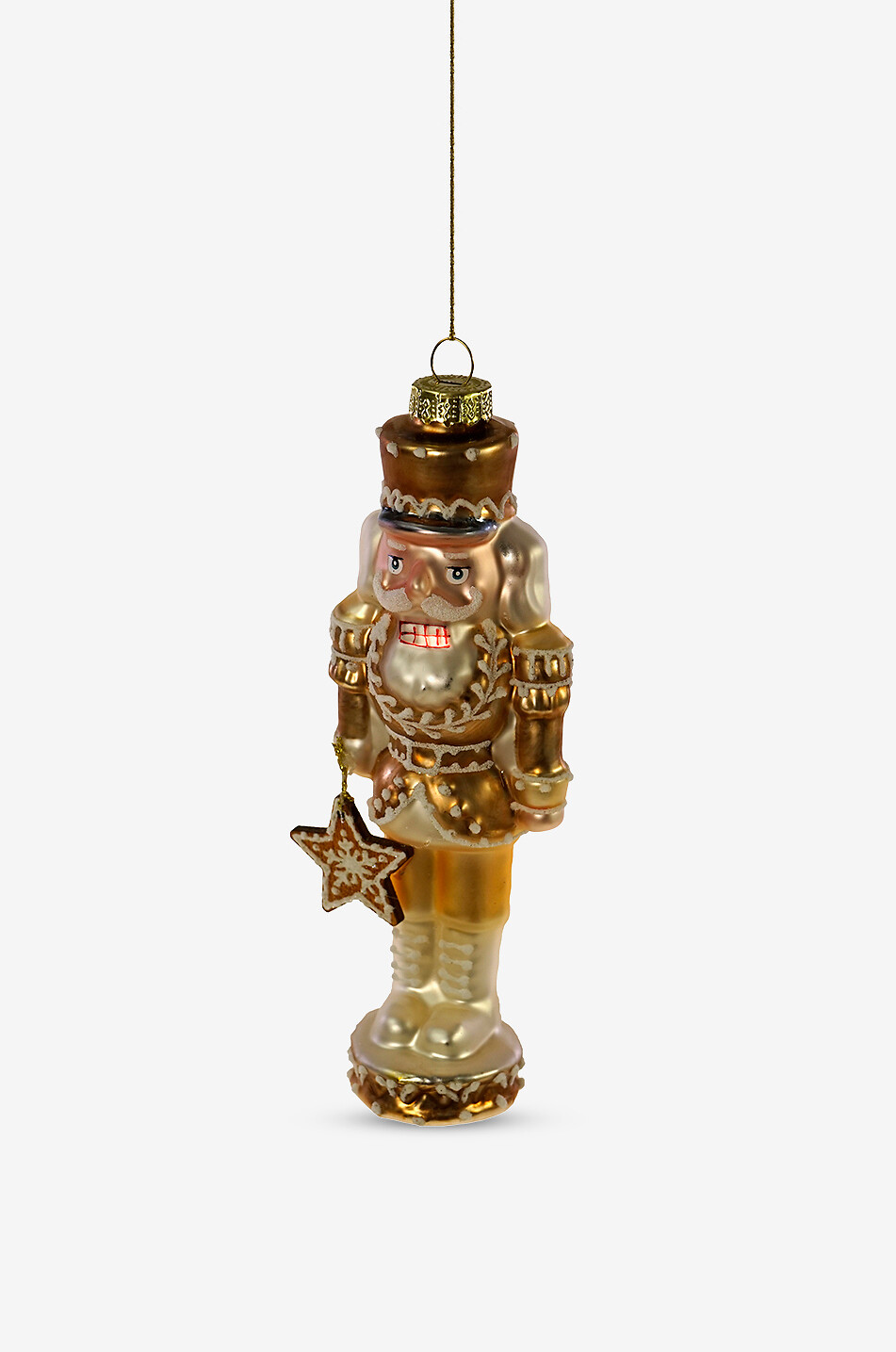Gold-tinted glass hanging nutcracker - WERNER VOSS - GOLDEN - Bongénie