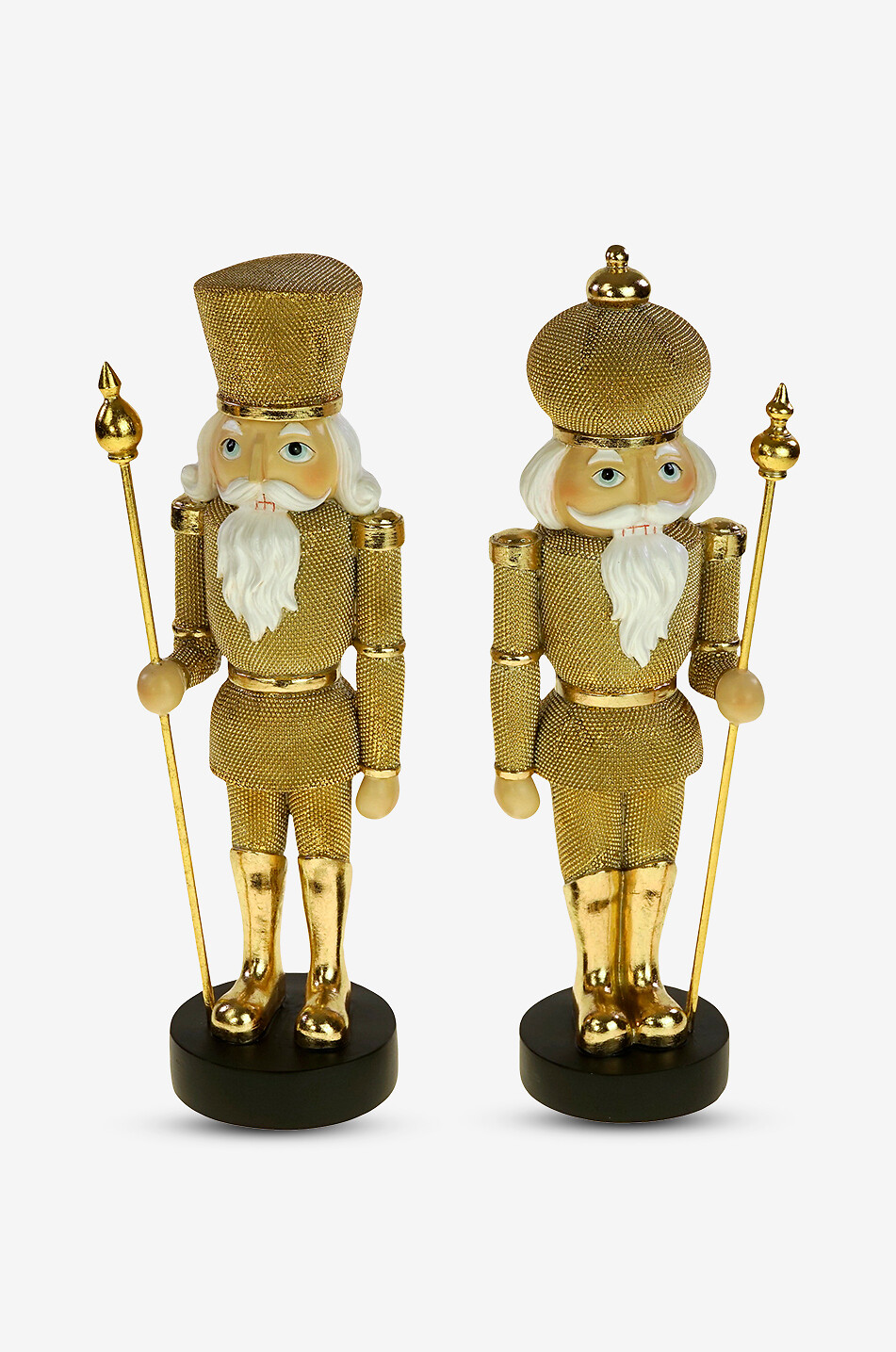 Gold metal nutcracker set of two - WERNER VOSS - GOLDEN - Bongénie