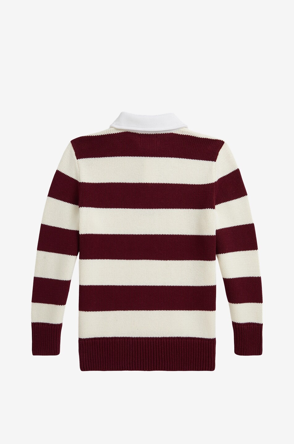 Pull polo rayé en coton garçon Rugby - POLO RALPH LAUREN - ROUGE FONCÉ ...