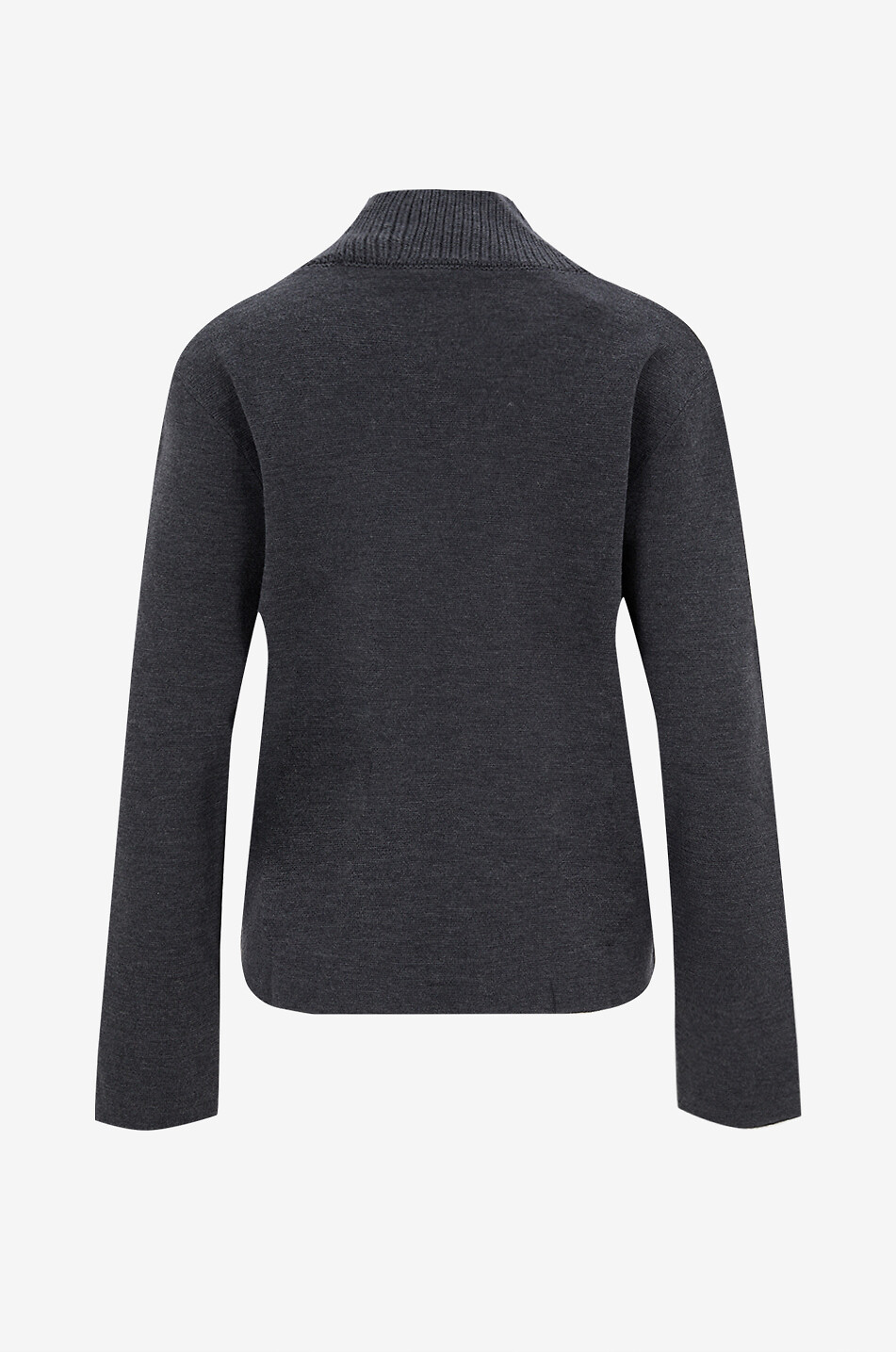 Kastenförmiger Pullover mit Stehkragen - GRAN SASSO - GRAU - Bongénie