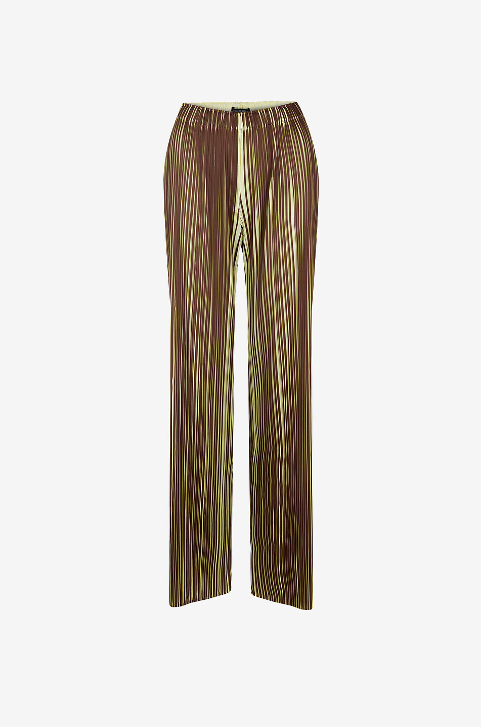 Plissierte Hose mit weitem Bein Razor Pleat - PHOEBE PHILO - KHAKI ...