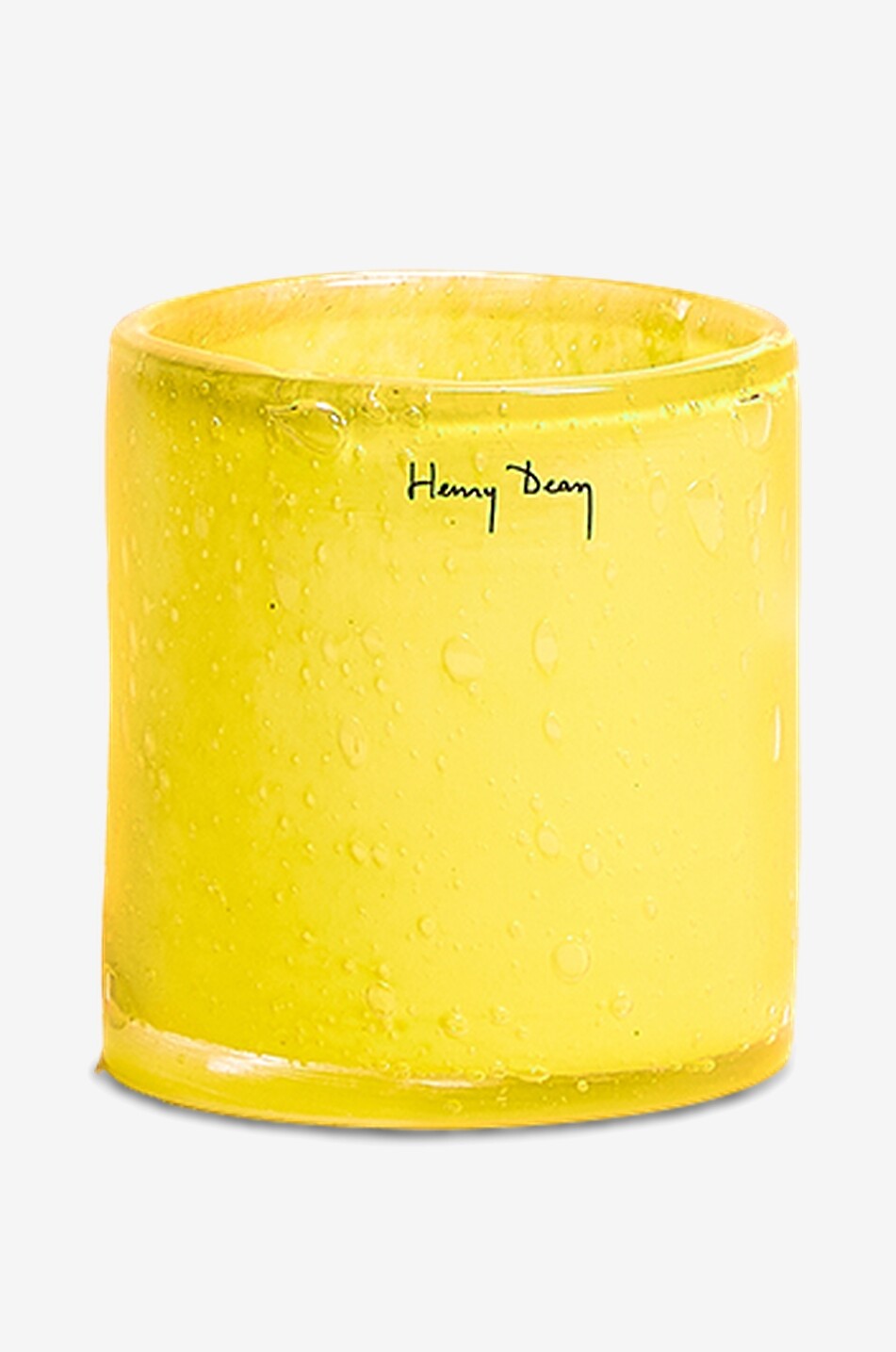 Vase en verre H.Mary L - HENRY DEAN - JAUNE - Bongénie
