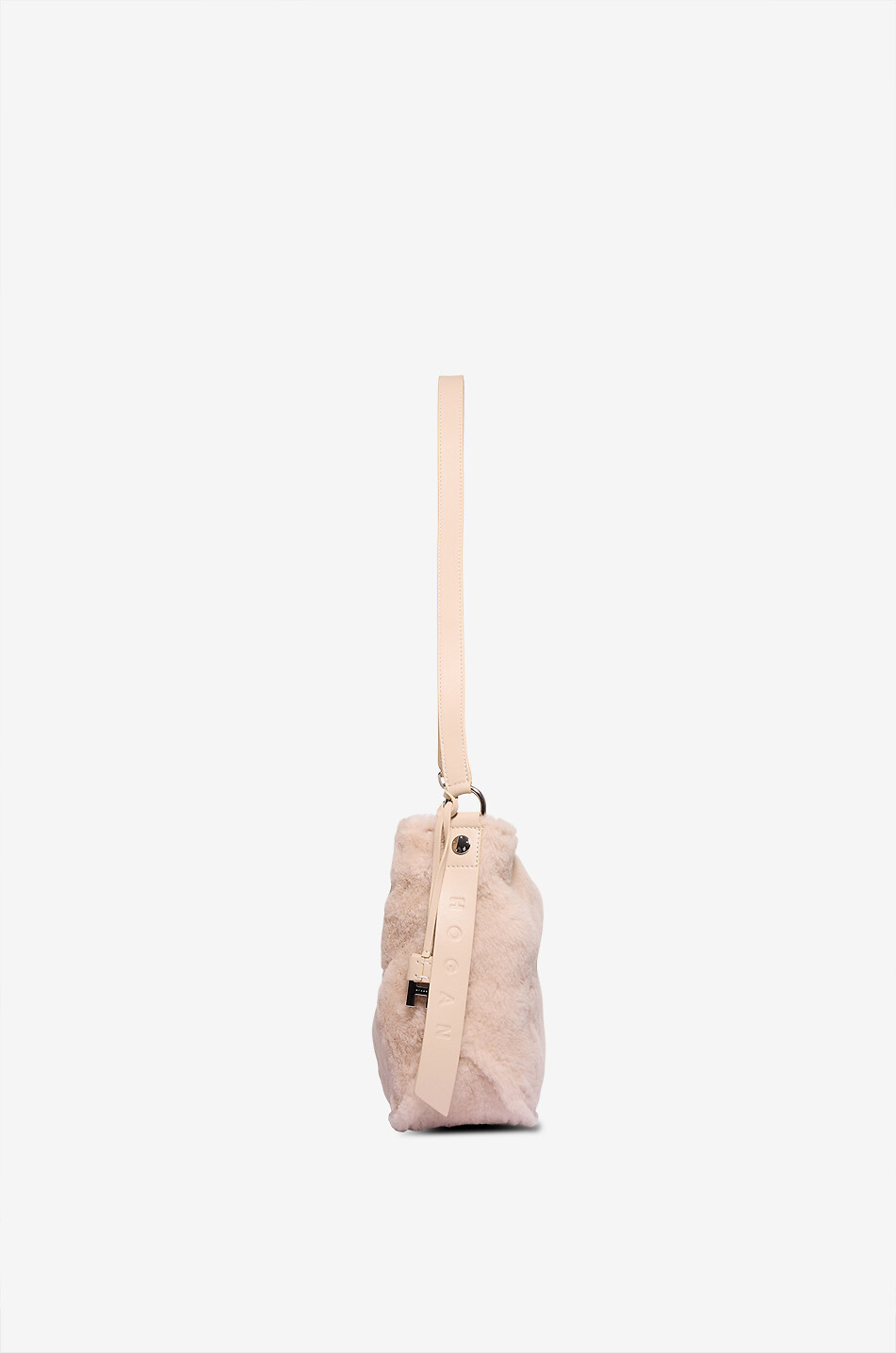 Schultertasche aus Shearling Hobo Hocket - HOGAN - CREMEFARBEN - Bongénie