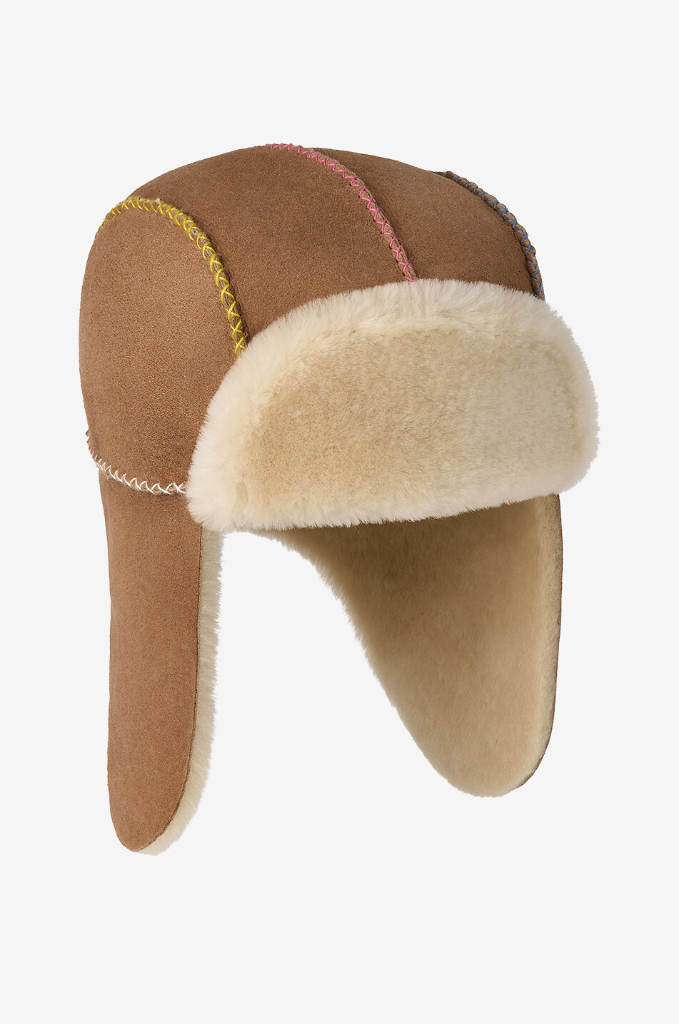 Bonnet en peau lainée enfant - UGG - CAMEL - Bongénie