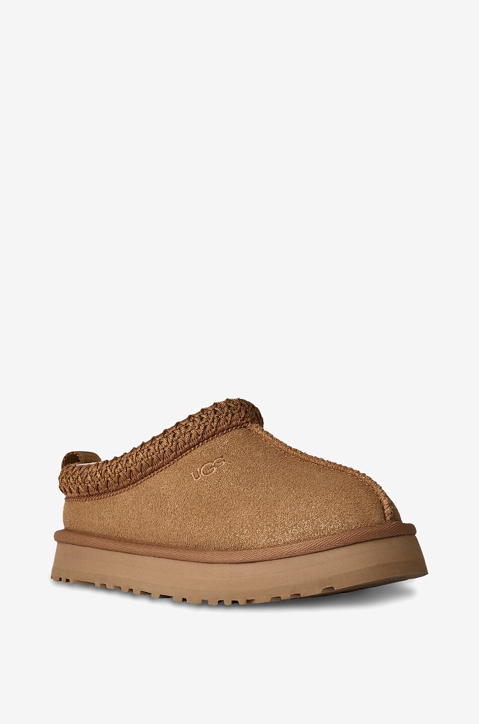 Tazz Dazzle embroidered sequin suede girl slippers - UGG - CAMEL ...