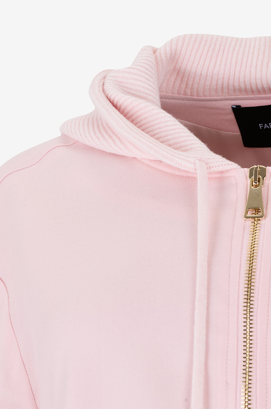 Veste bomber à capuchon en sergé - FABIANA FILIPPI - ROSE - Bongénie Outlet