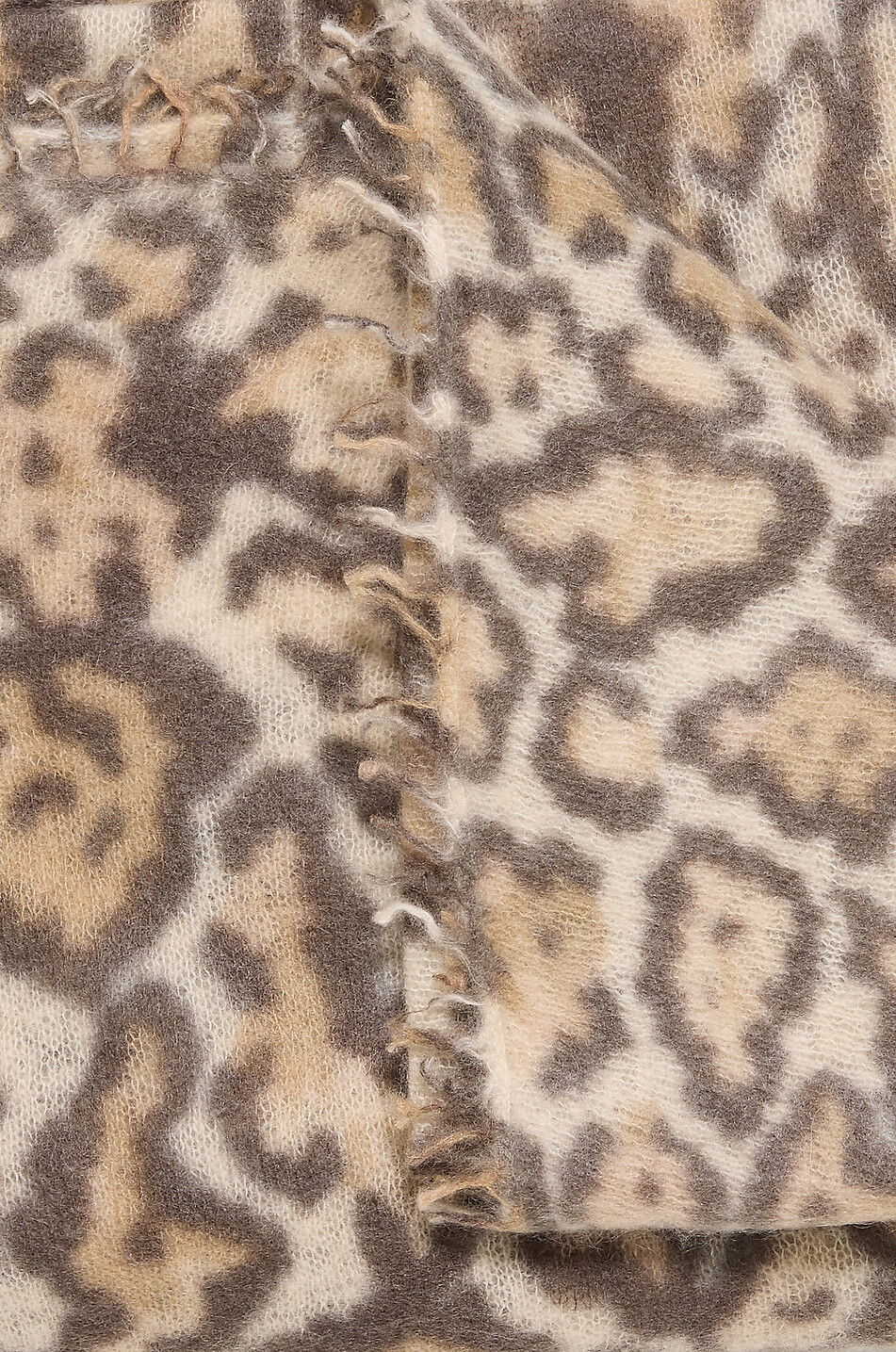 Kaschmirstrickschal mit Leoparden-Print Asher - MALA ALISHA - BEIGE ...