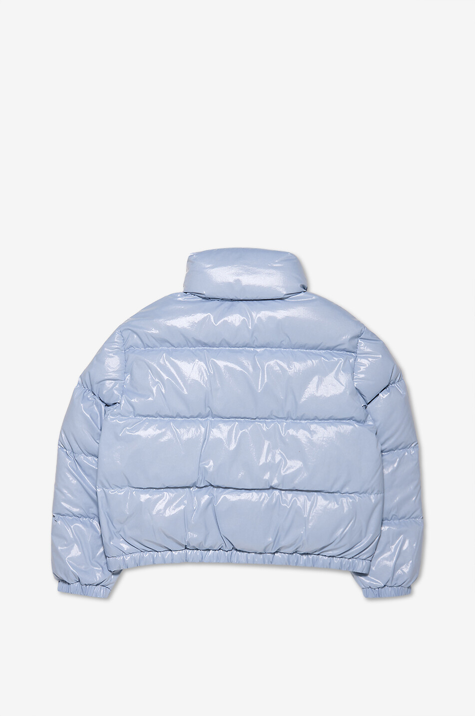 Puivert girl's short satin puffer jacket - MONCLER - LIGHT BLUE - Bongénie