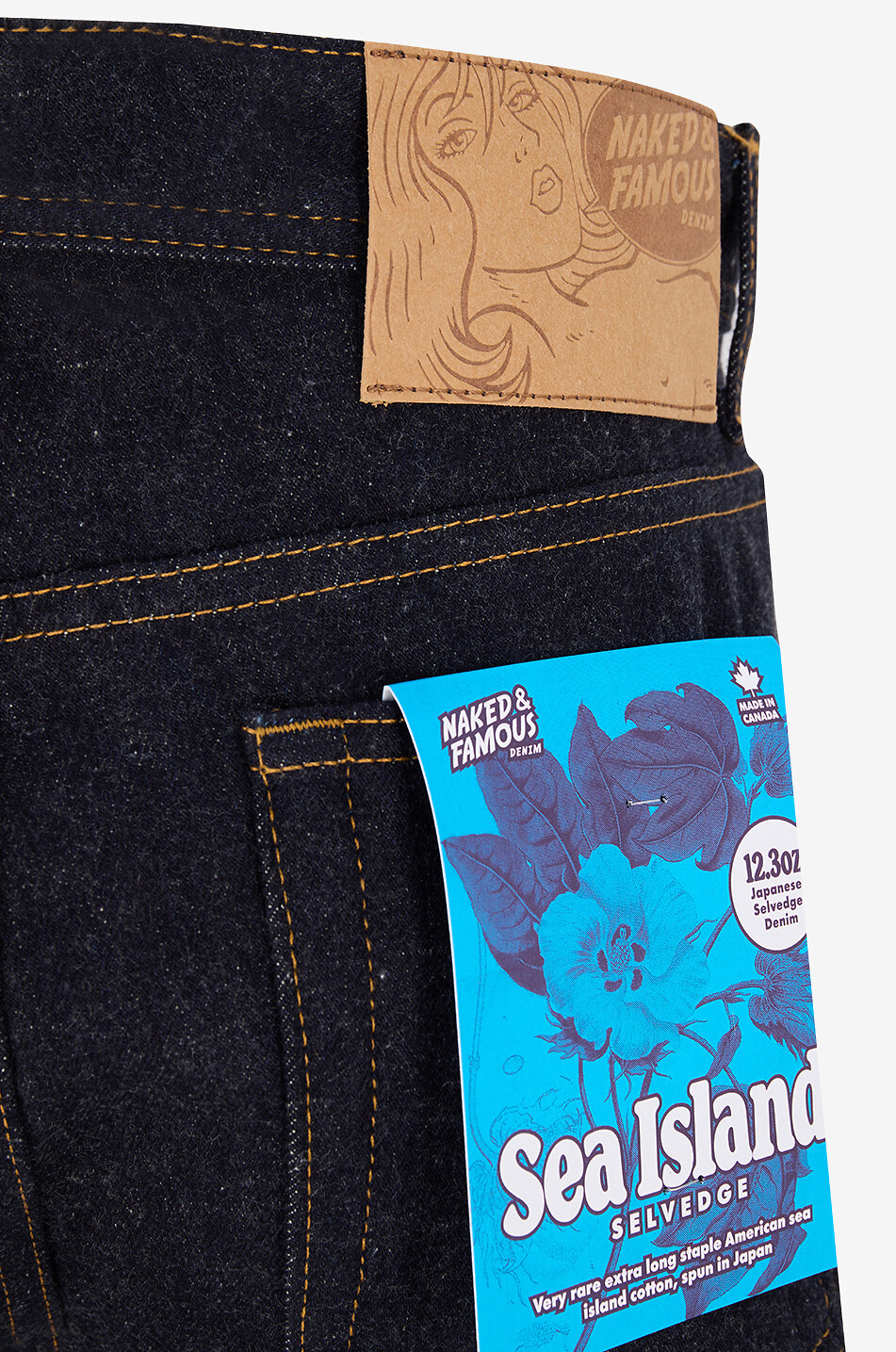 Weird Guy Sea Island cotton tapered-leg jeans - NAKED & FAMOUS DENIM ...