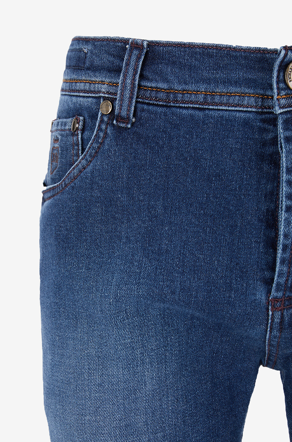 Schmal geschnittene Denim-Jeans Tokio - RICHARD J. BROWN - MITTELBLAU - Bongénie