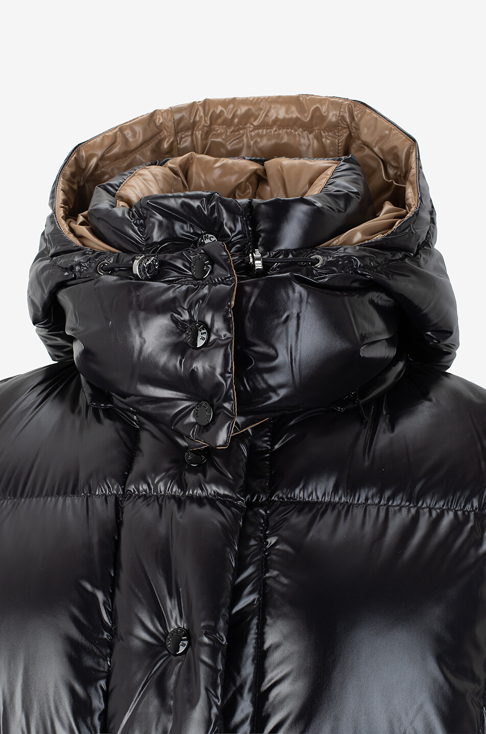 Parnaiba waxed technical fabric long puffer jacket - MONCLER - BLACK ...