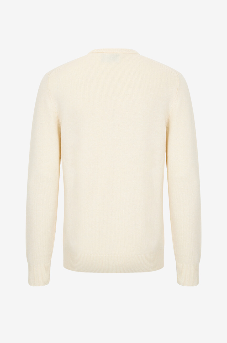 Pull en maille à col rond St Moritz - MC2 SAINT BARTH - BLANC CASSE ...