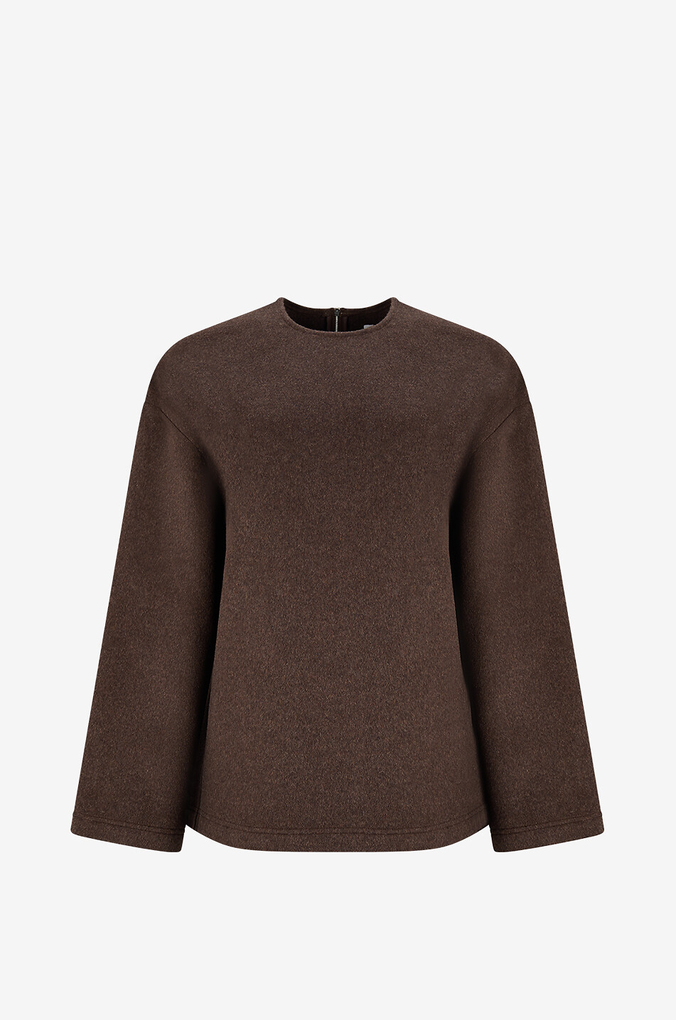 Delancey turtleneck flannel jumper - THE FRANKIE SHOP - BROWN - Bongénie