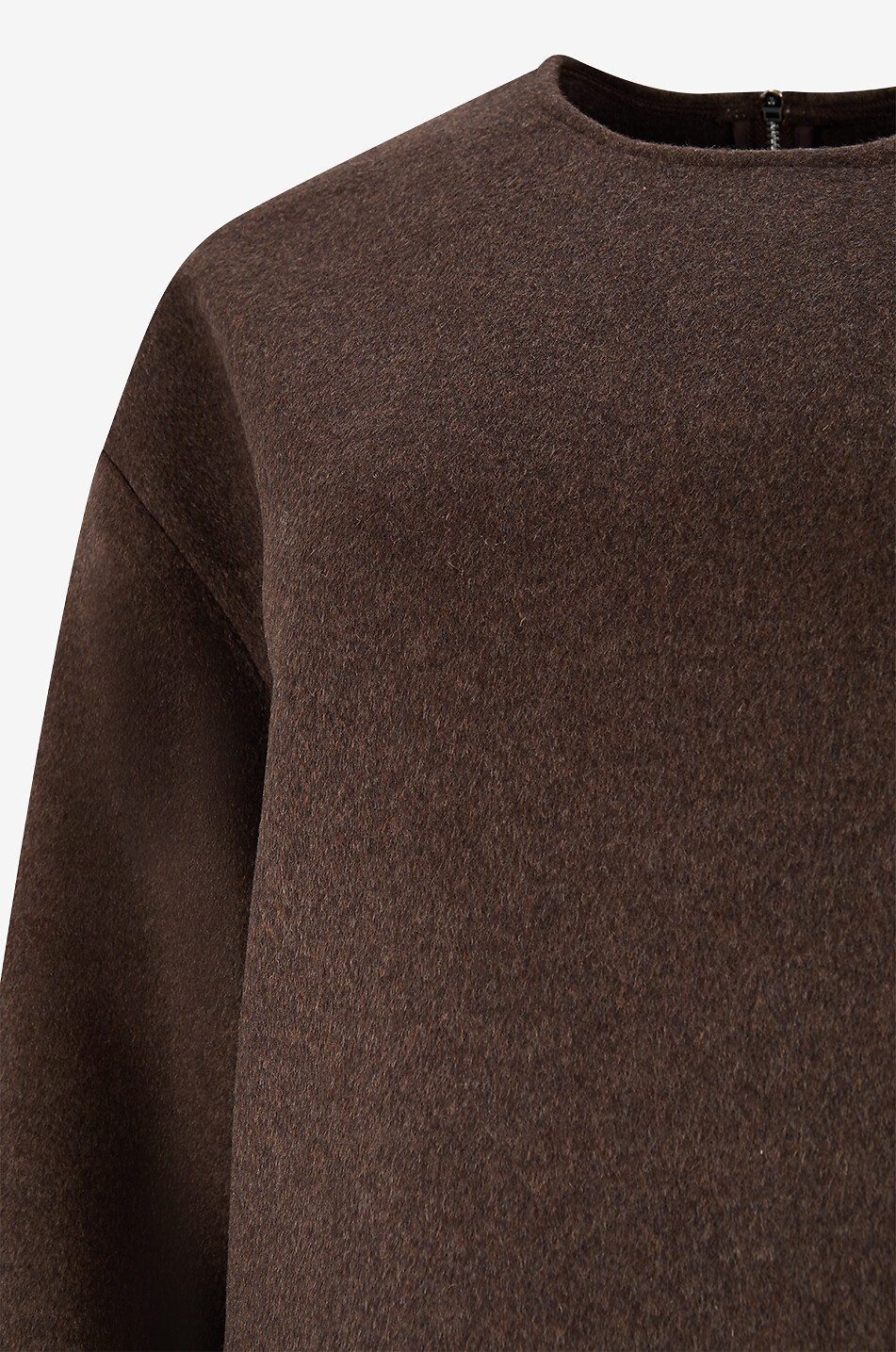 Delancey turtleneck flannel jumper - THE FRANKIE SHOP - BROWN - Bongénie