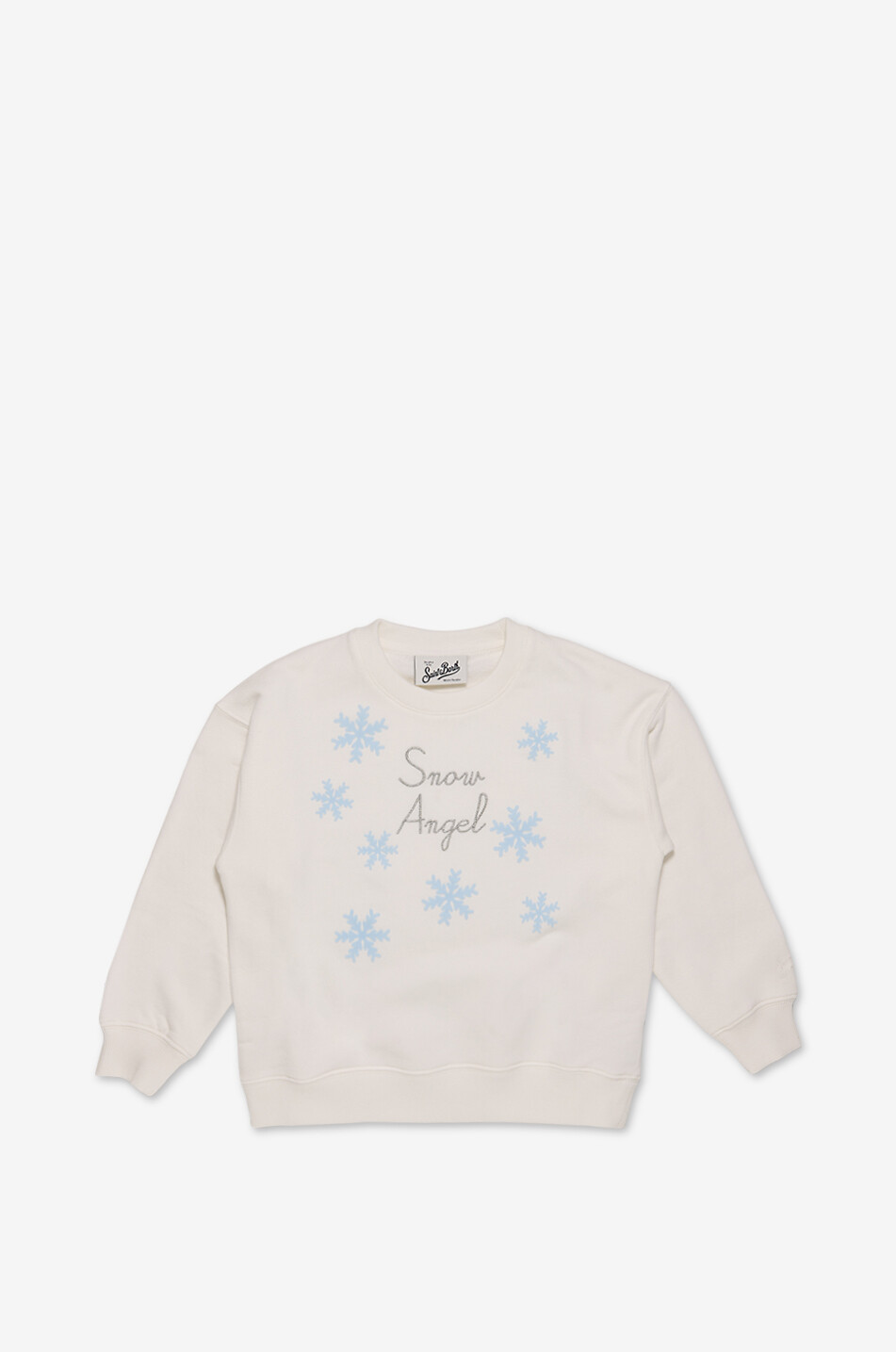 Besticktes Sweatshirt aus edlem Molton Snow Angel - MC2 SAINT BARTH ...