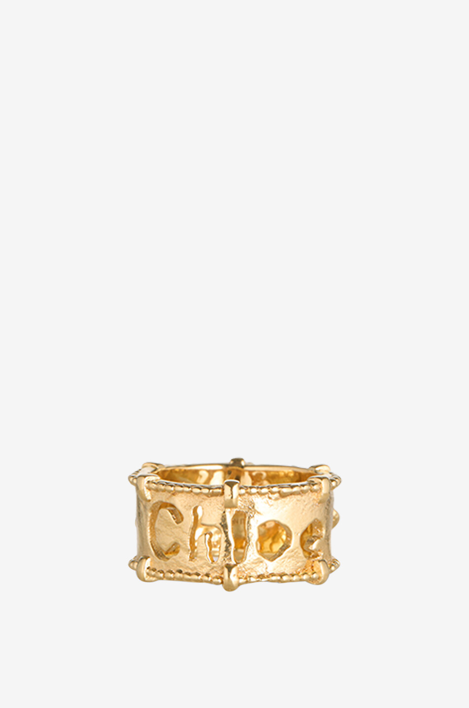 The Chloé Medals large gold-tone ring - CHLOE - GOLDEN - Bongénie