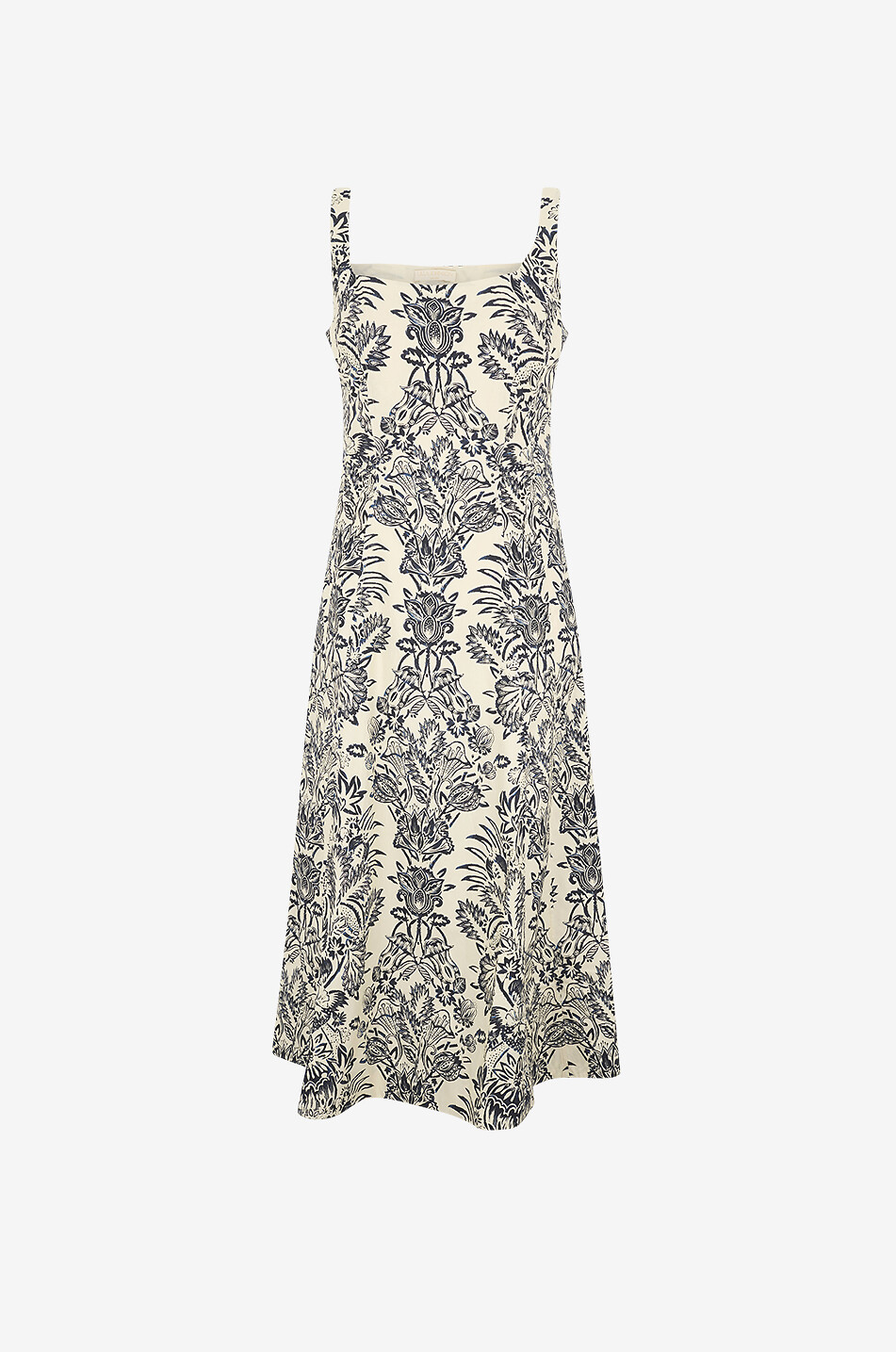 Robe évasée mi-longue à col rond Natali - ULLA JOHNSON - MULTICOLORE ...