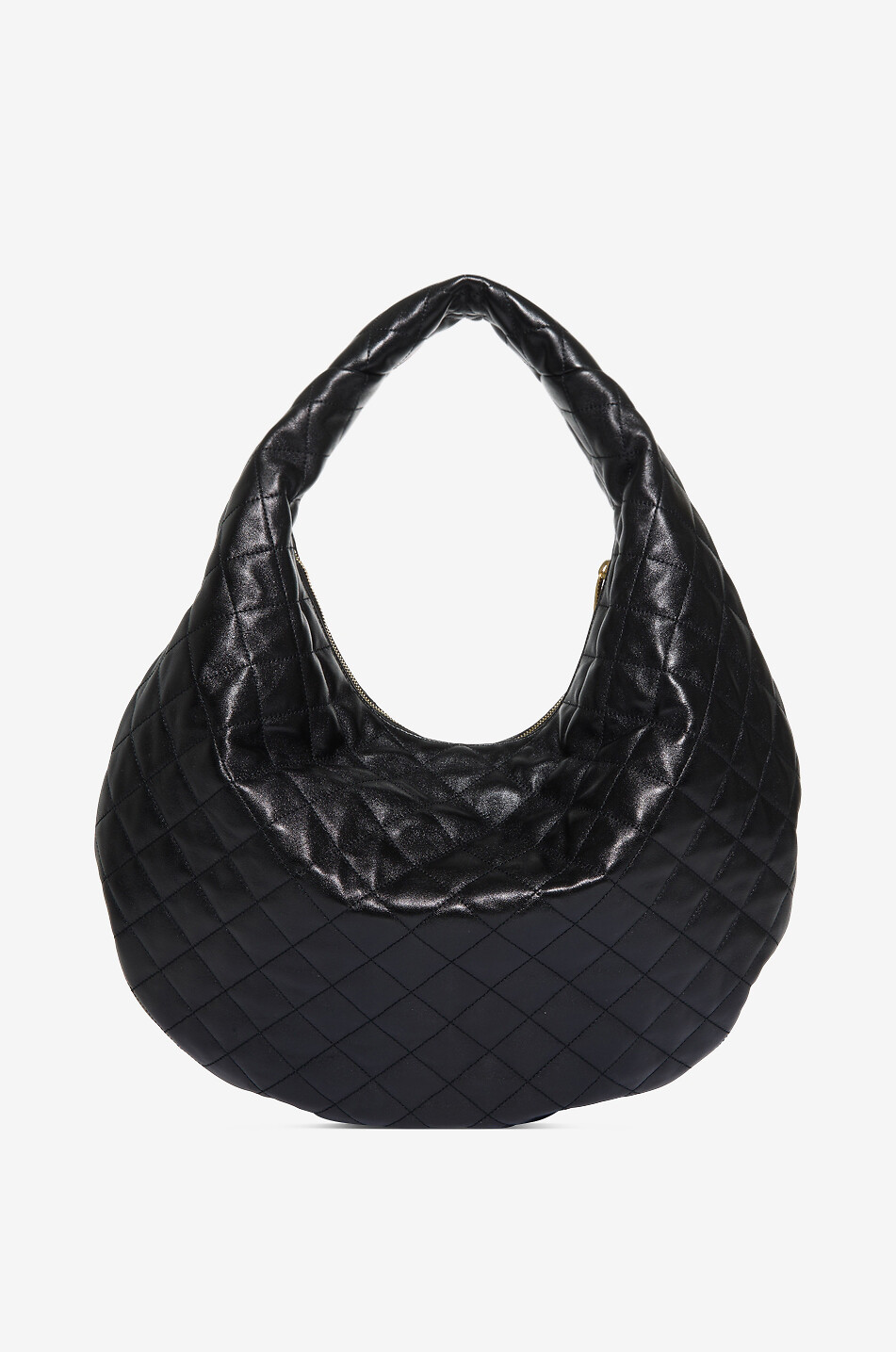 Sac porté épaule en cuir brillant matelassé Icare Hobo - SAINT LAURENT ...